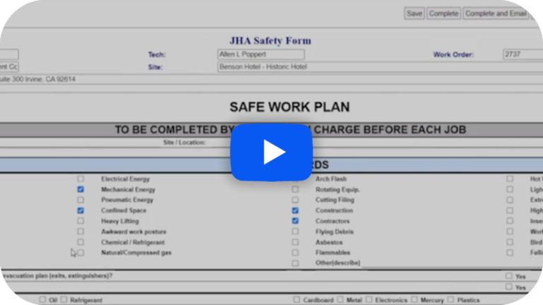 Video demos of FieldConnect service software in action